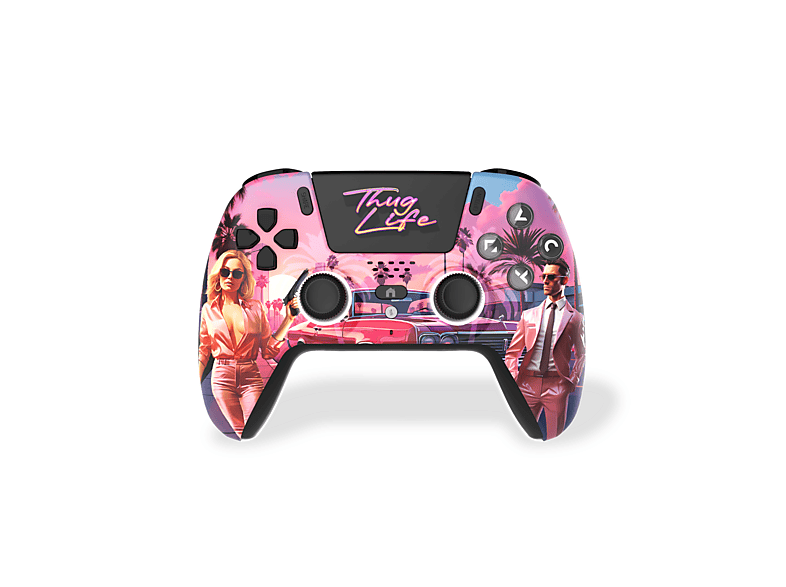 FREAKS & GEEKS Thug Life Wireless Controller Mehrfarbig für PlayStation ...