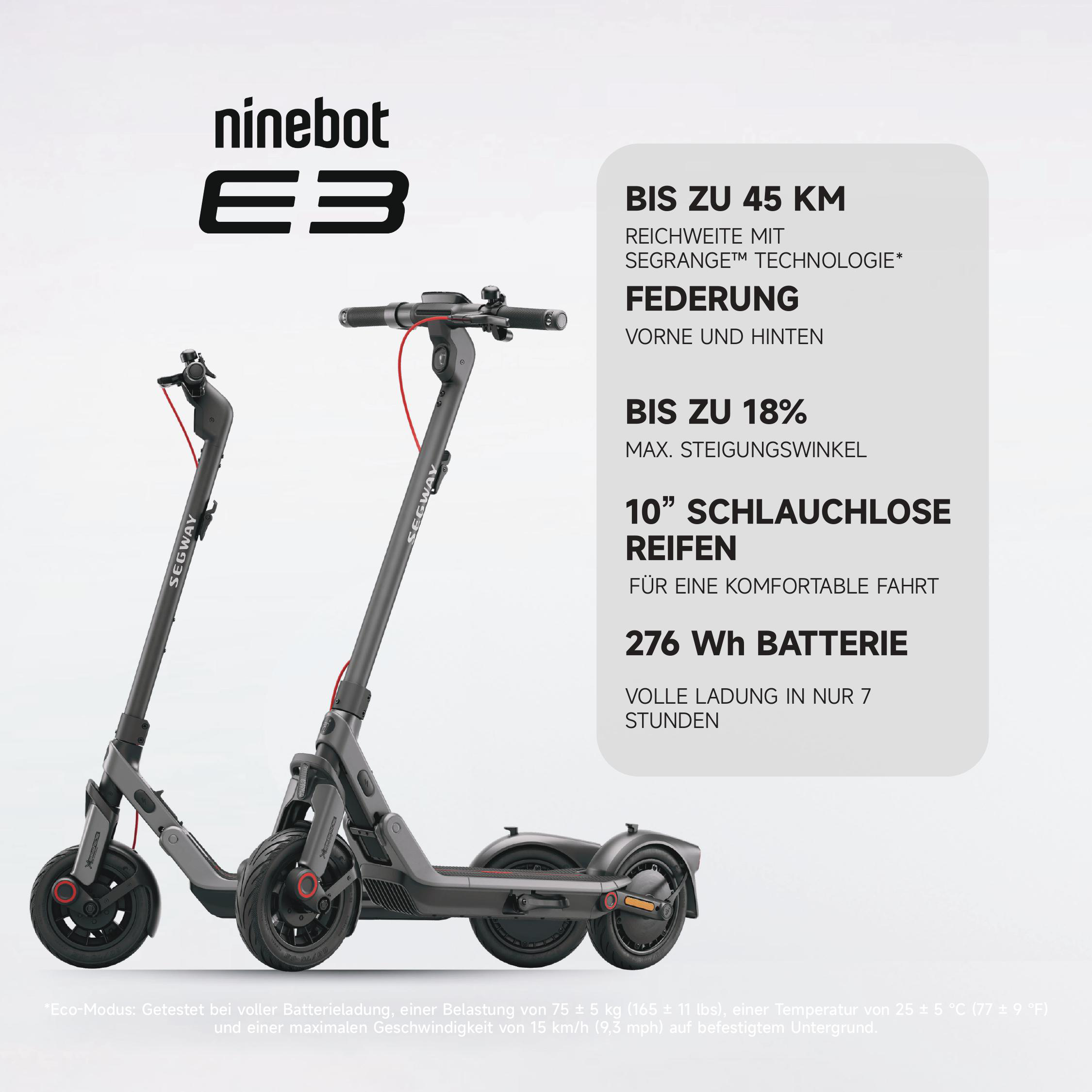 SEGWAY Ninebot E3 D E-Scooter bei MediaMarkt