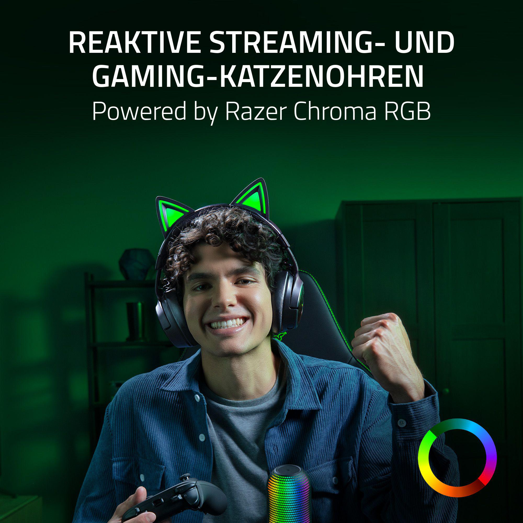 RAZER Kraken Kitty V3 Pro, kabelloses RGB-Kitty-Headset für Gaming ...