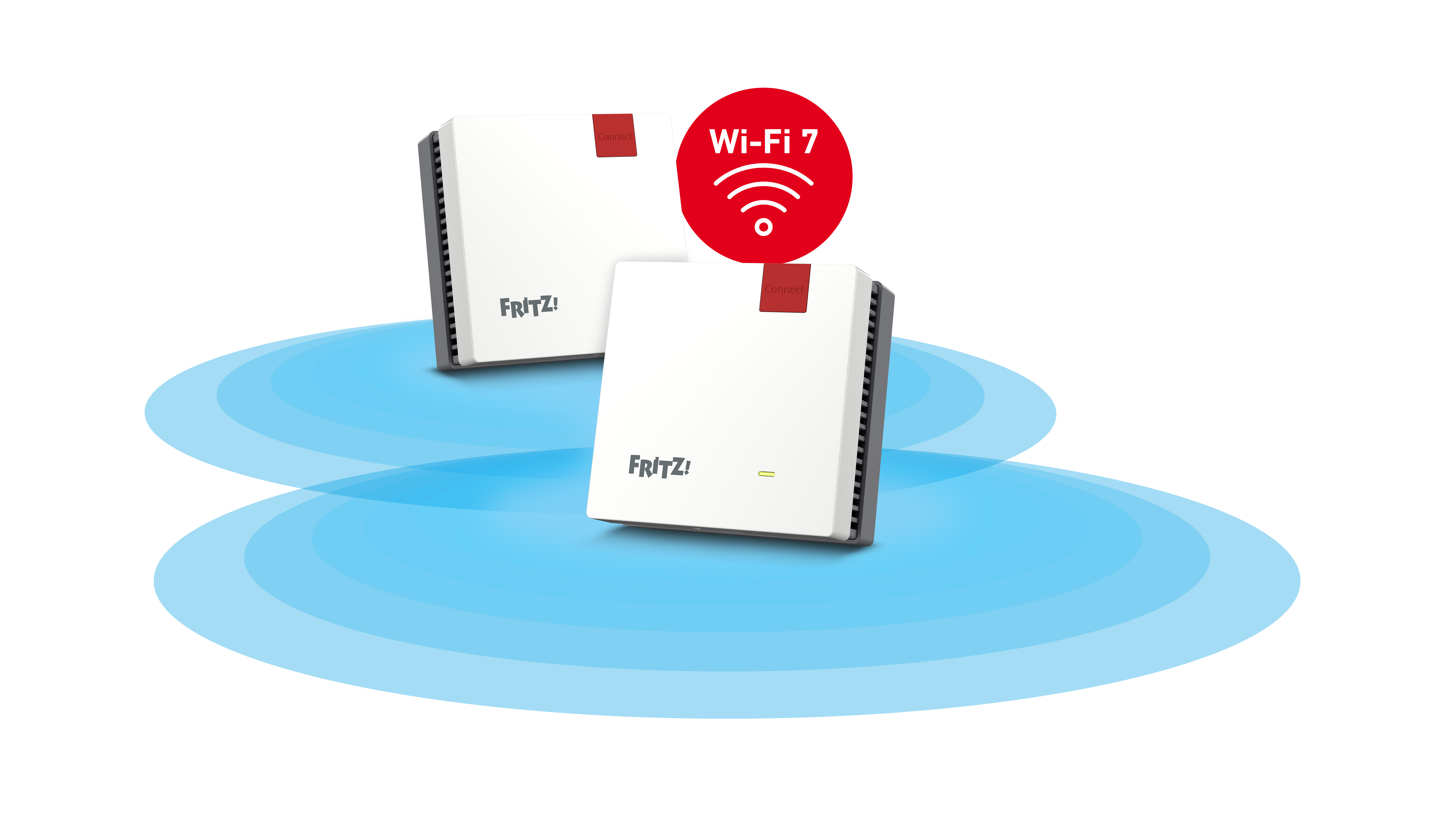 AVM FRITZ!Mesh Set 1700 WLAN Mesh-System, 2er-Set, Weiß/Rot | MediaMarkt