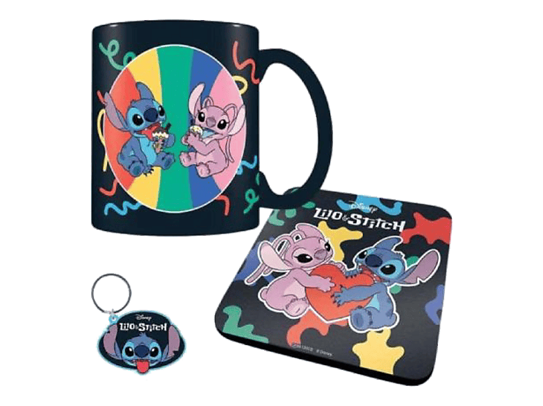 Pack Merchandising | Lilo & Stitch: Set taza, posavasos y llavero ...