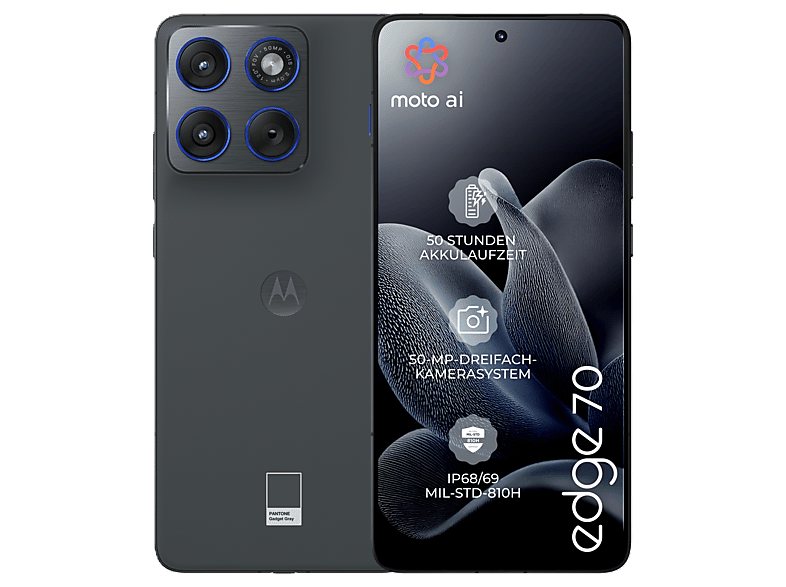 MOTOROLA Edge 70, 512 GB, Gadget Grey, Dual SIM | MediaMarkt