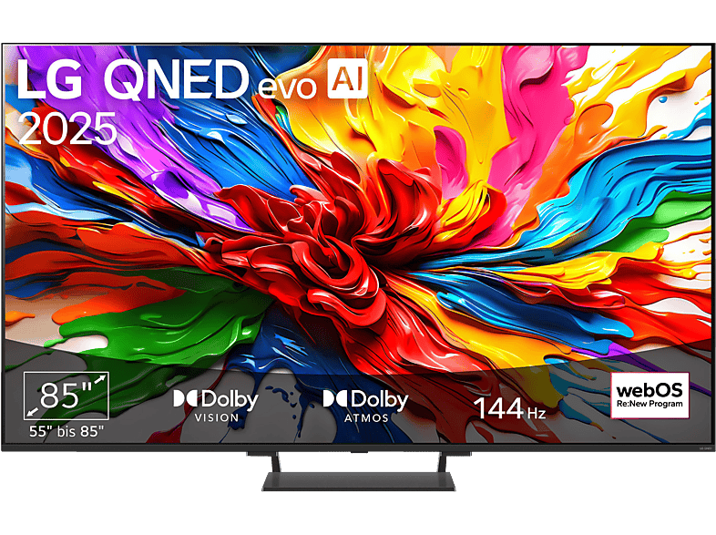 LG 85QNED93A6A QNED evo TV (Flat, 85 Zoll / 215 cm, UHD 4K, SMART TV ...
