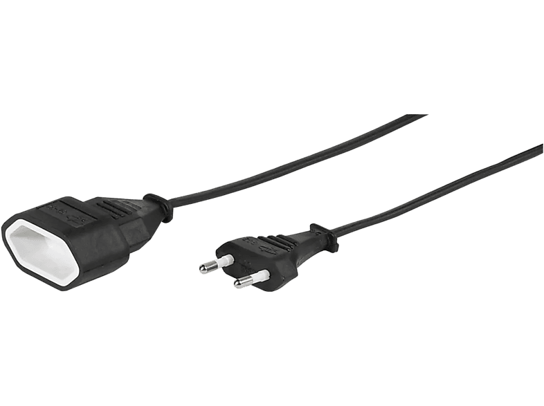 VIVANCO 05379 Euro-Verlängerungskabel, 5 m, Schwarz | MediaMarkt