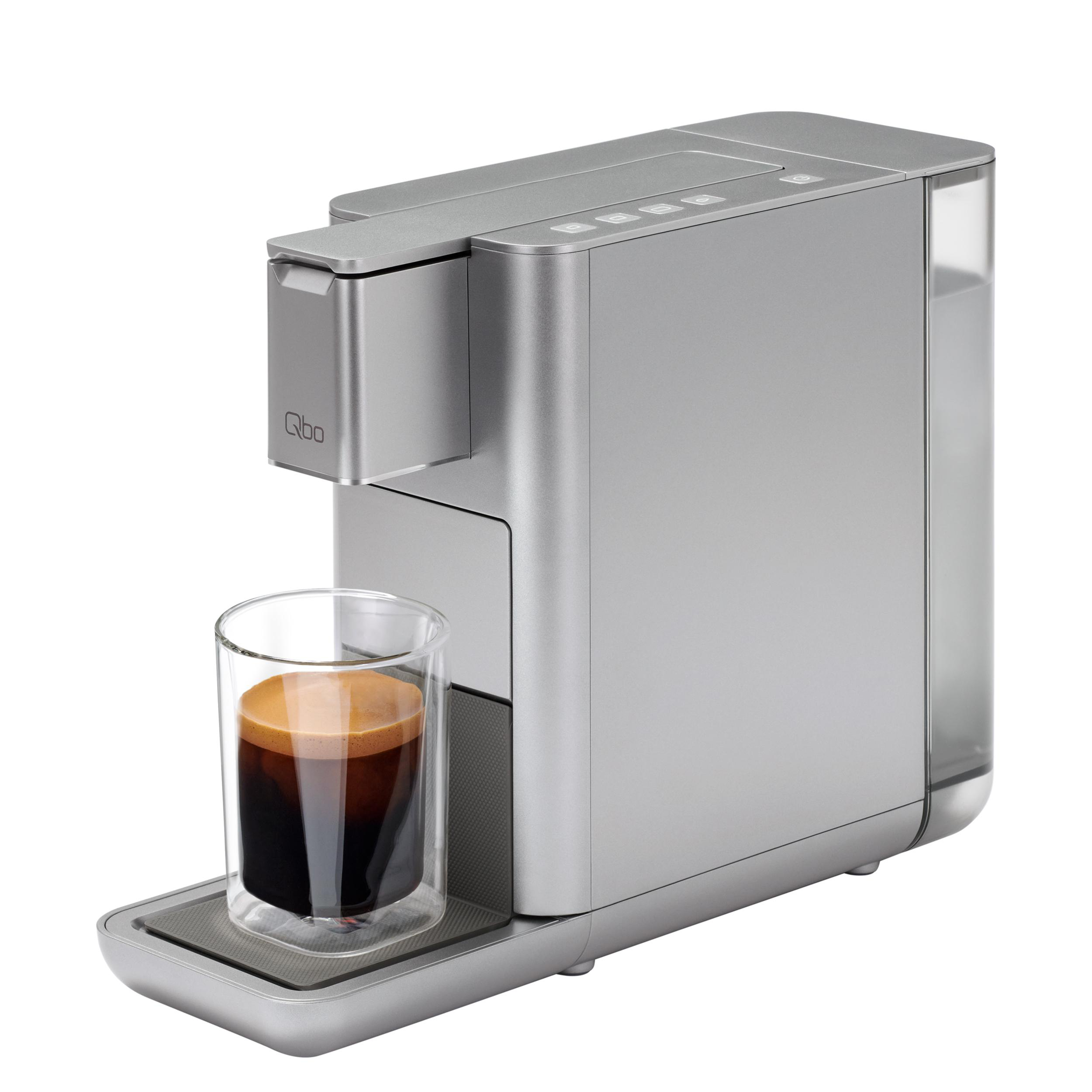 TCHIBO Qbo ICONIC + 40 Kapseln Kapselmaschine Silber | SATURN