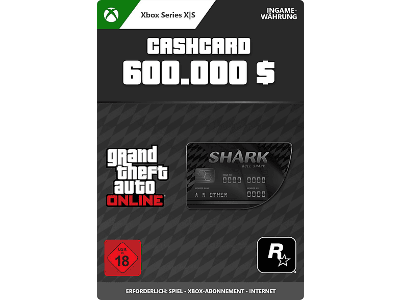 GTA Online: Bull Shark Cash Card (Xbox Series X|S) | [Xbox Series X|S ...