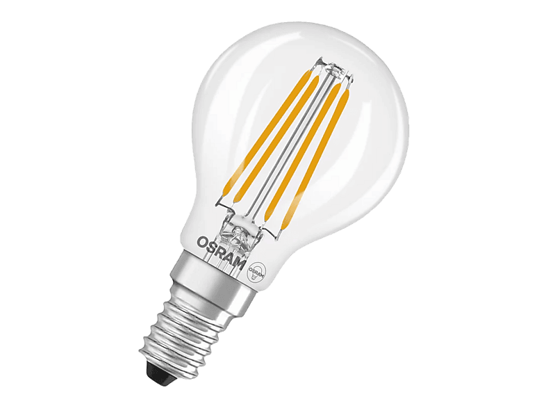 OSRAM LED Star Classic P 40 Filament 3.4W 827 Clear E14 LED-Lampe E14 ...