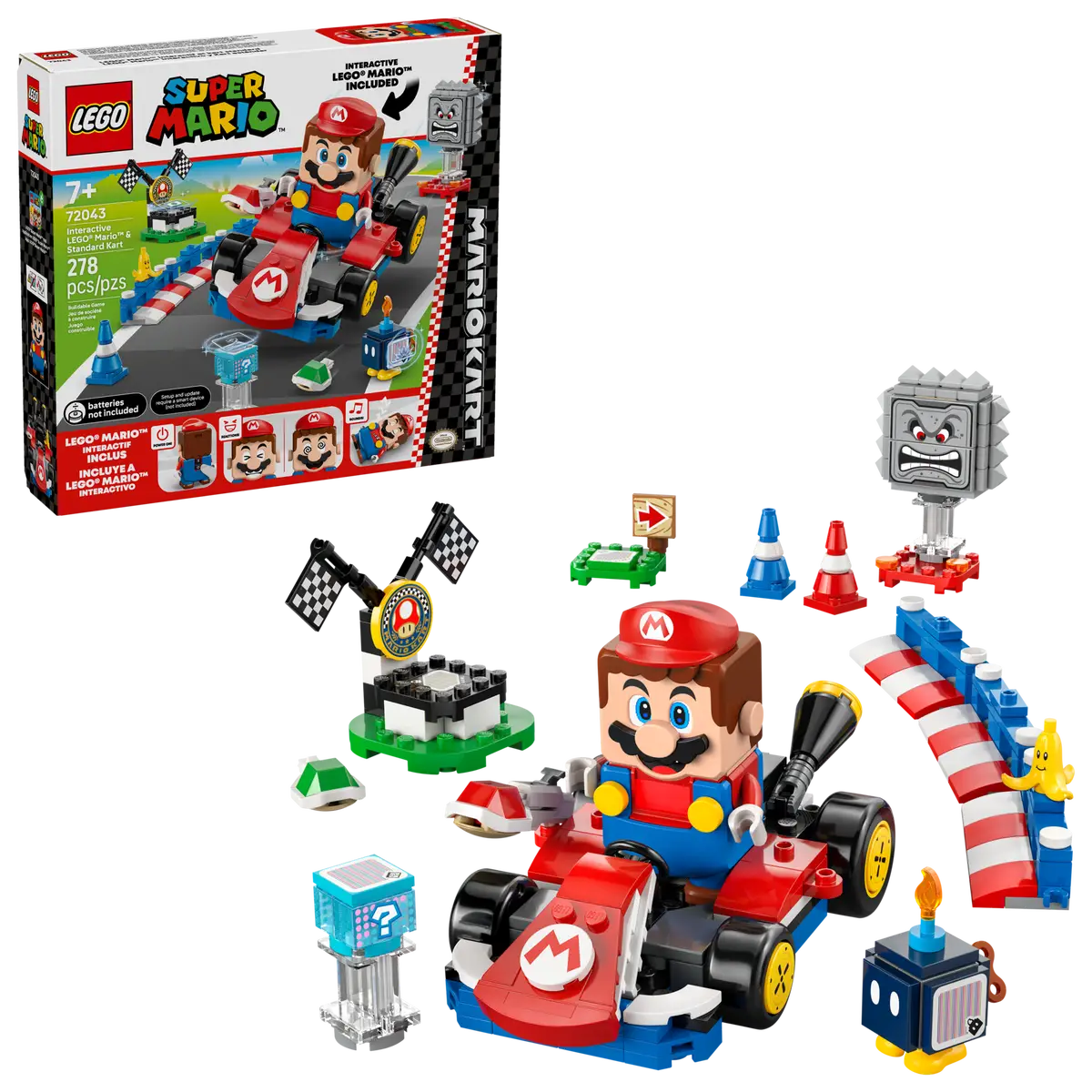 Klocki LEGO Super Mario Mario Kart — Interaktywna figurka LEGO Mario i ...