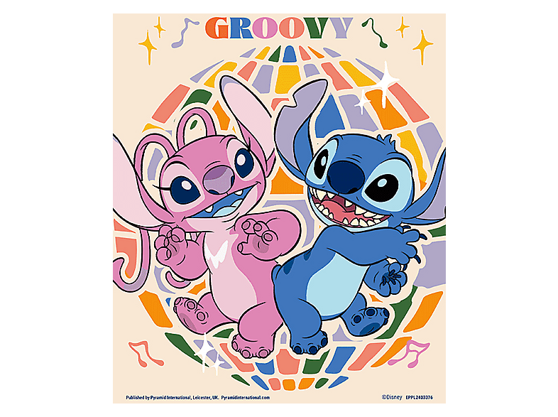 Póster 3D | Sherwood Lilo & Stitch - Groovy, Enmarcado, Licencia ...