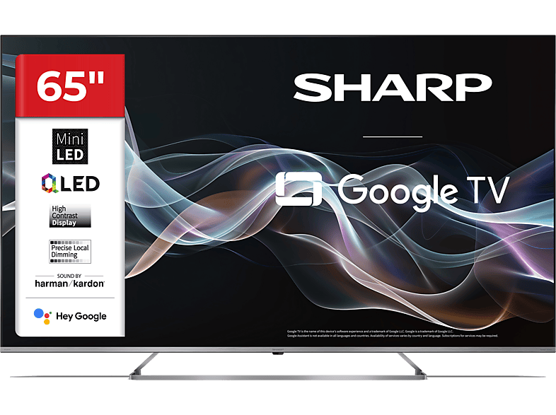 SHARP 65JP7265EB 4K UHD, Smart QLED MiniLED Google TV, 164 cm | MediaMarkt