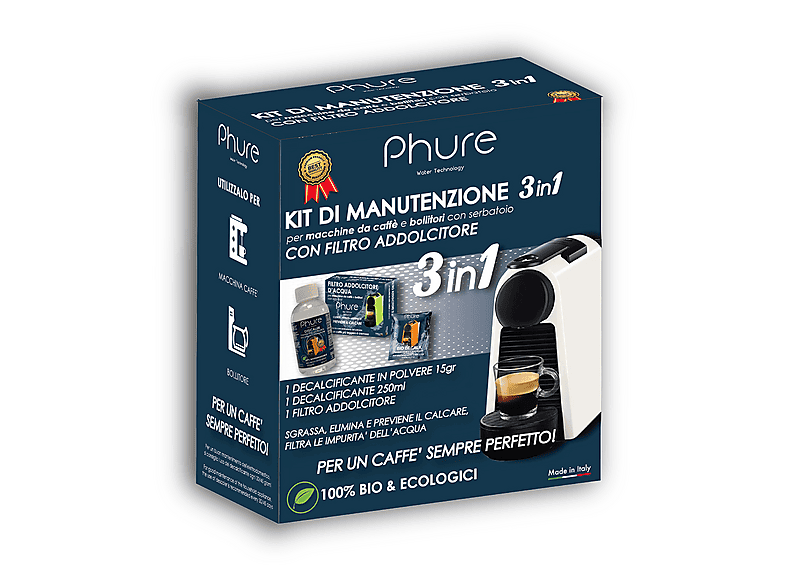 DECALCIFICANTE PHURE KIT 3 IN 1 MACCH. CAFFE' | MediaWorld.it