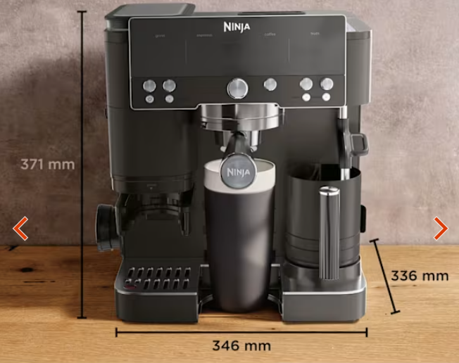Cafetera express | Ninja Luxe Café Premier ES601EU, 9 bar, 1650W, 2 ...