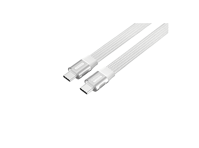 SITECOM USB-C FF-kabel 1 m 80 Gbps plat Wit kabel Wit kopen? | MediaMarkt
