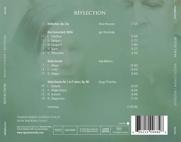 Tamsin Waley-cohen \ Huw Watkins | Reflection - (CD) | SATURN