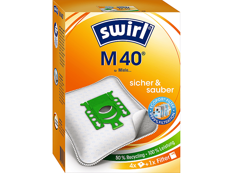 SWIRL | Swirl® M 40® EcoPor® Staubsaugerbeutel | MediaMarkt