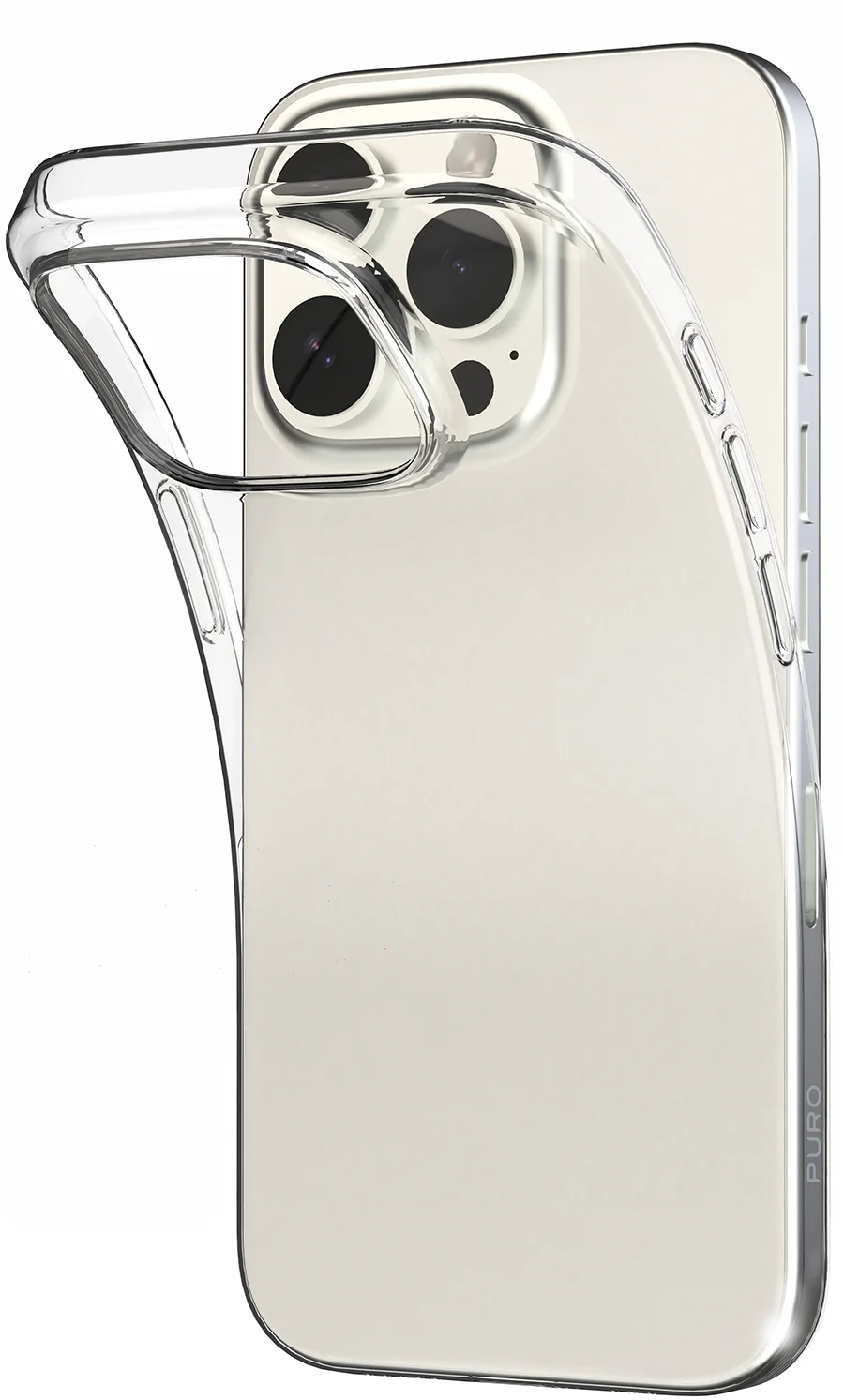 PURO Cover 0.3 Nude, Backcover, für Apple iPhone 16 Pro, Transparent ...