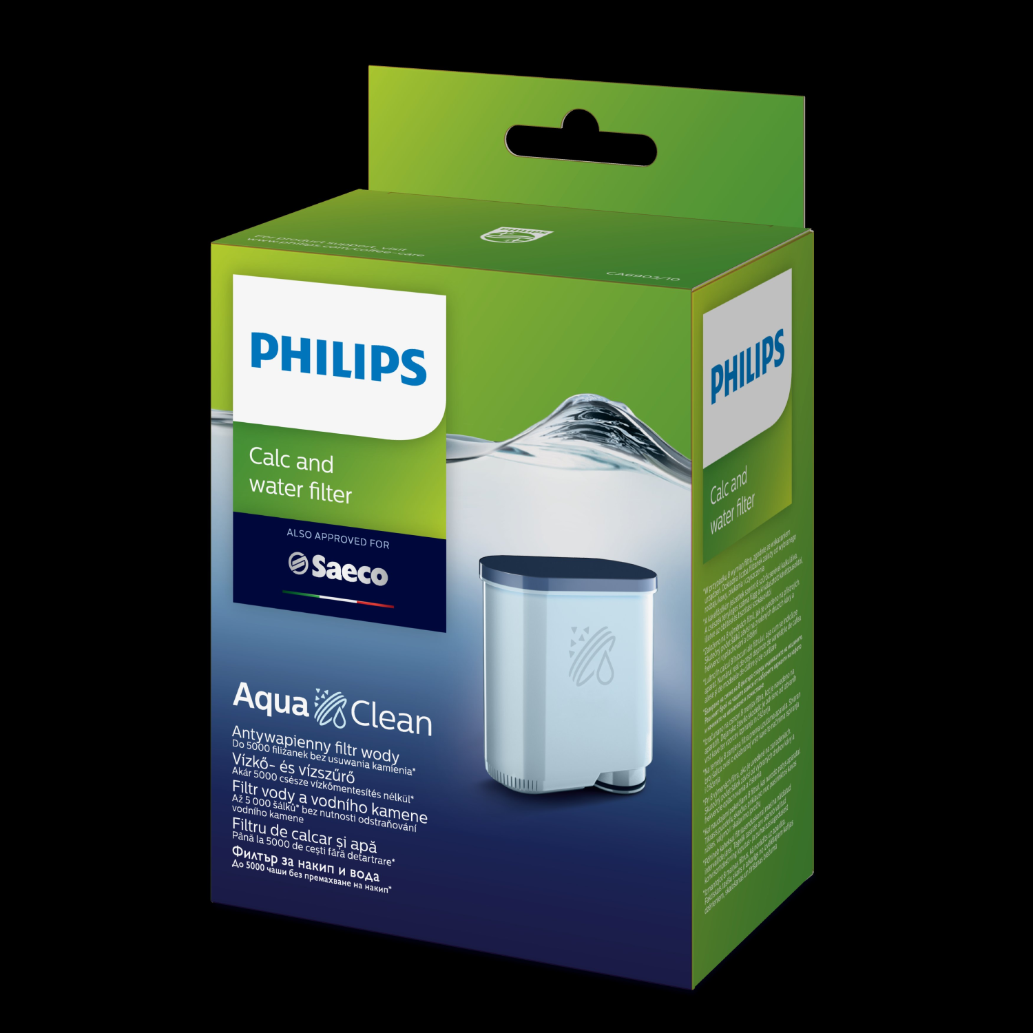 Filtro de agua | Philips CA6903/10, AquaClean, 625 tazas por filtro ...