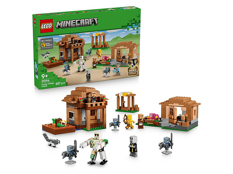 LEGO Minecraft 21596 Angriff des Magiers auf das Dorf Bausatz ...