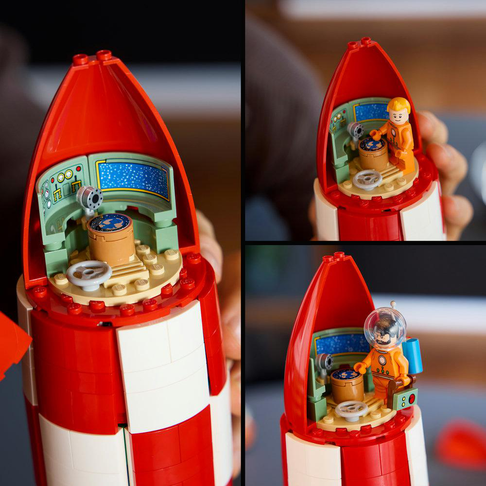 LEGO Ideas 21367 Die Mondrakete von Tim und Struppi Bausatz, Mehrfarbig ...