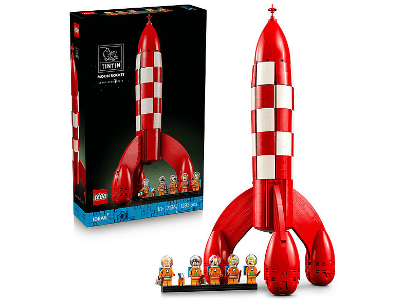 LEGO Ideas 21367 Die Mondrakete von Tim und Struppi Bausatz, Mehrfarbig ...