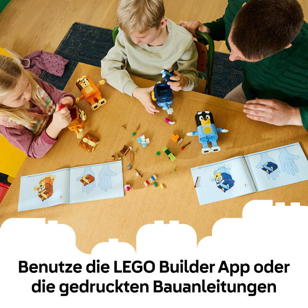 LEGO Bluey 11217 Blueys Familie aus LEGO Steinen Bausatz, Mehrfarbig ...