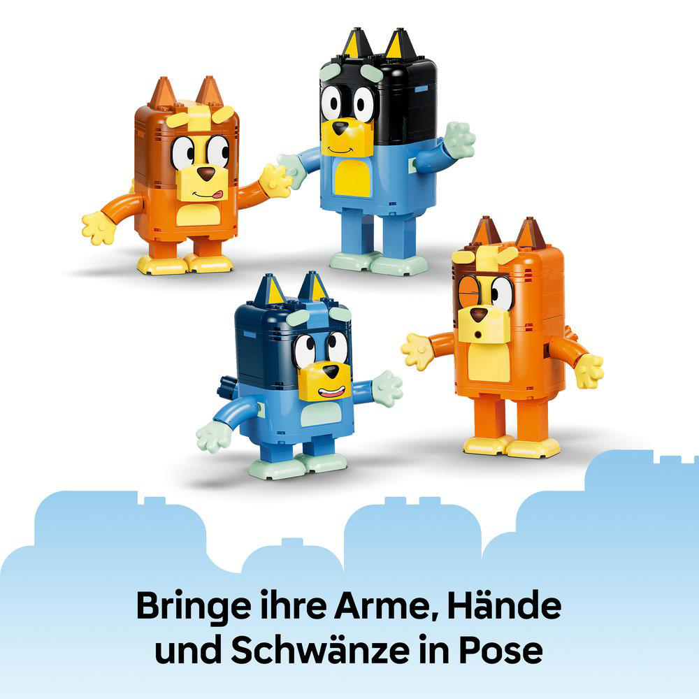 LEGO Bluey 11217 Blueys Familie aus LEGO Steinen Bausatz, Mehrfarbig ...