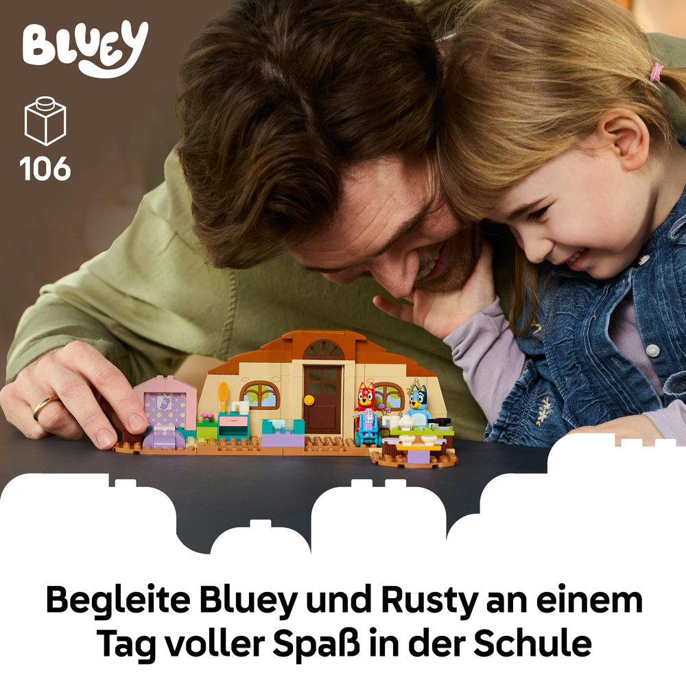 LEGO Bluey 11221 Schule mit Rusty und Bluey Bausatz, Mehrfarbig | SATURN
