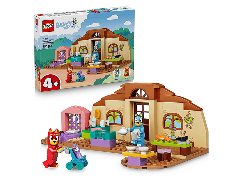 LEGO Bluey 11221 Schule mit Rusty und Bluey Bausatz, Mehrfarbig | SATURN