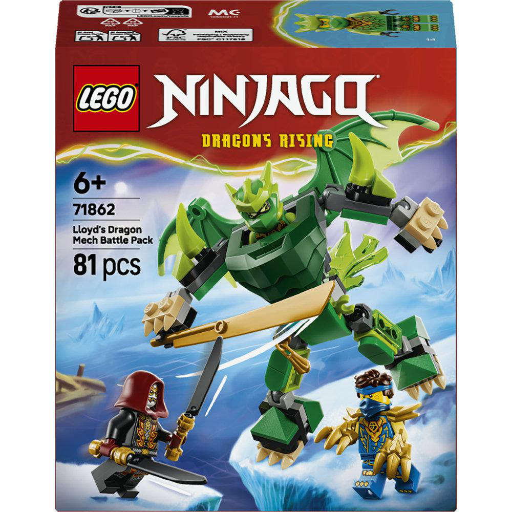 LEGO Ninjago 71862 Lloyds Drachen-Mech Battle Set Bausatz, Mehrfarbig ...