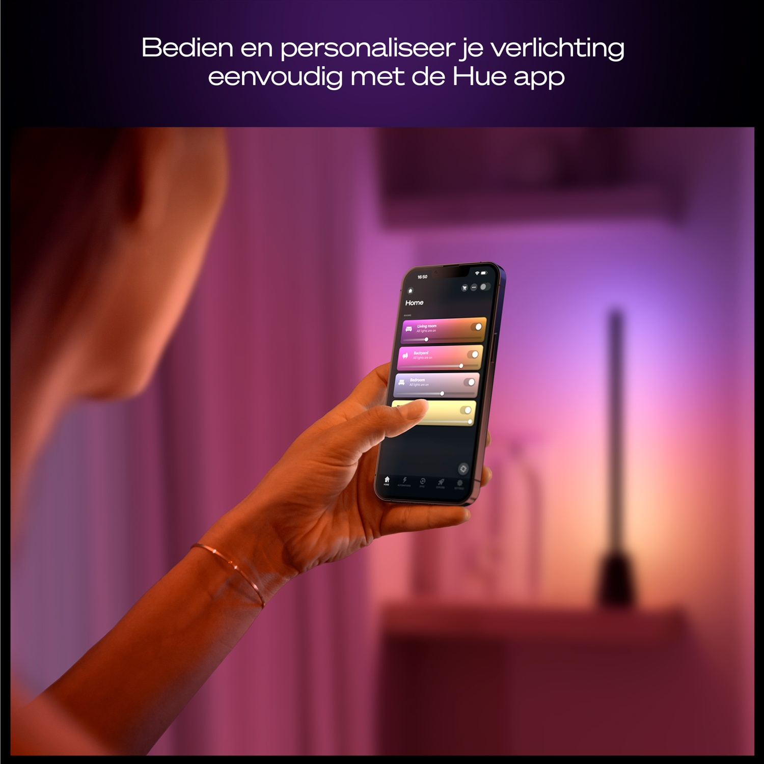PHILIPS HUE Play LED tafellamp | entertainment - aanpasbaar wit en ...