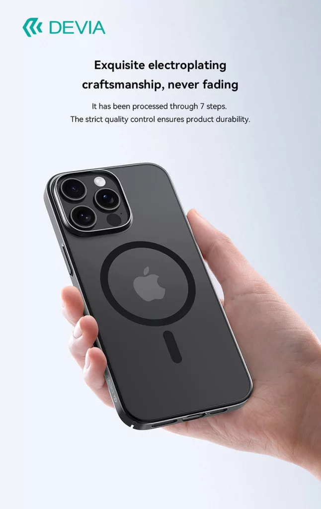 DEVIA Apple iPhone 16 Pro Max Glimmer Magnetic Series tok, fekete ...