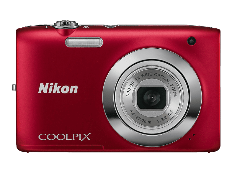 NIKON COOLPIX S2600 Kompaktkamera Rot, 5x opt. Zoom, TFT | MediaMarkt