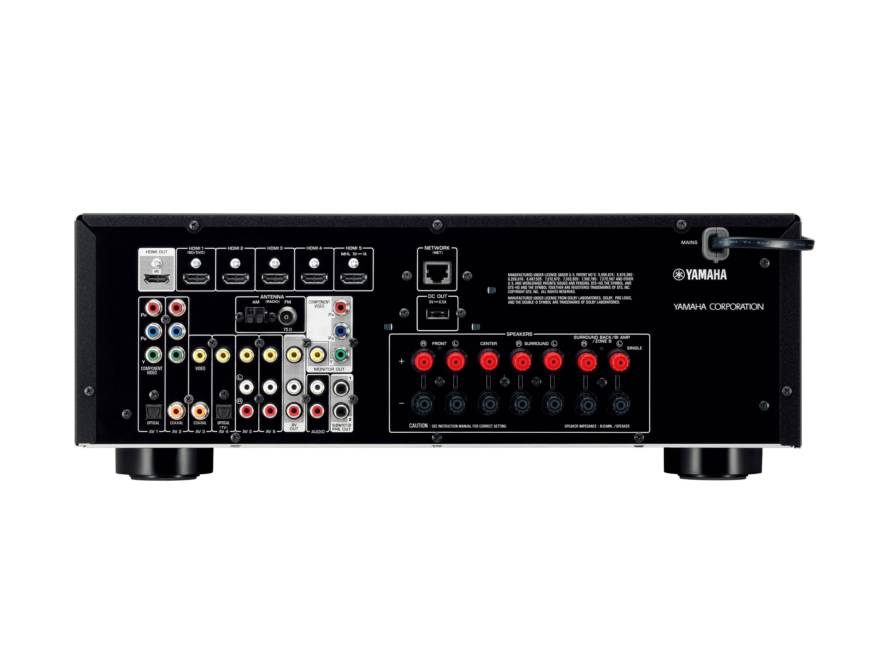 YAMAHA RX-V575 7.2 Kanal 4K Geçişli Ev Amfisi Siyah Fiyat & Özellik ...