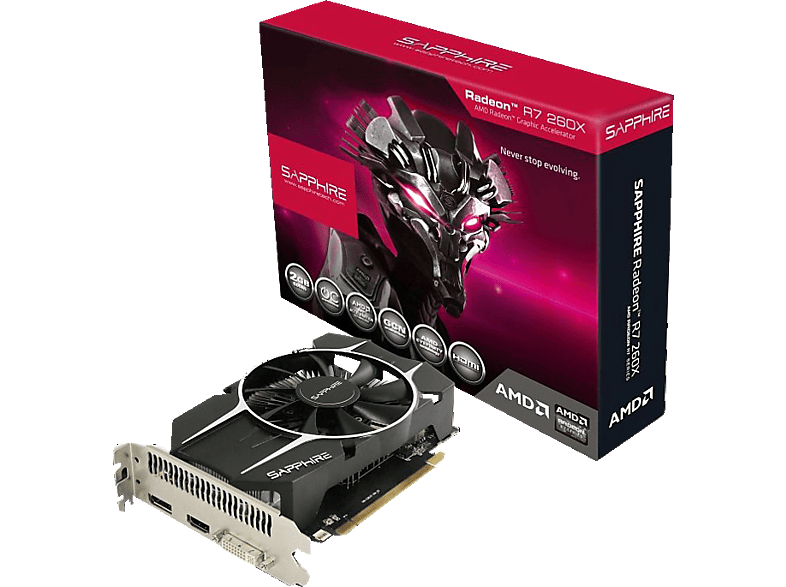 SAPPHIRE R7 260X 2G GDDR5 | MediaMarkt