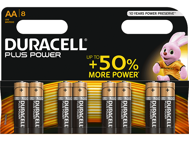 DURACELL Plus Power AA 8-pack | MediaMarkt