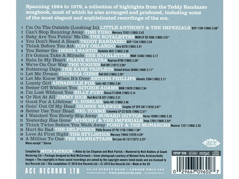 YESTERDAY HAS GONE | SONGS OF TEDDY RANDAZZO | MediaMarkt