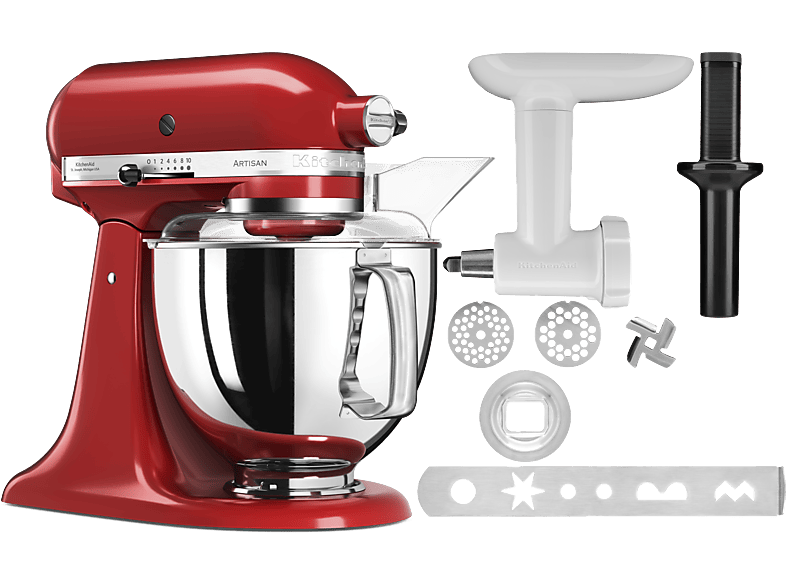 KITCHEN AID Küchenmaschine 5 KSM 125 EER Artisan Empire Red 4.8l inkl ...