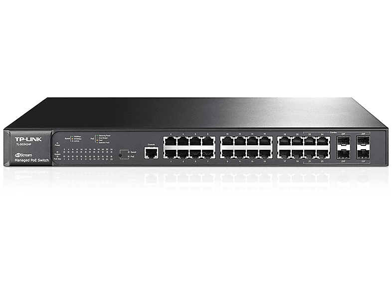 TP-LINK 10/100/1000Mbps 24xPort L2 Yönetilebilir PoE Switch Fiyat ...