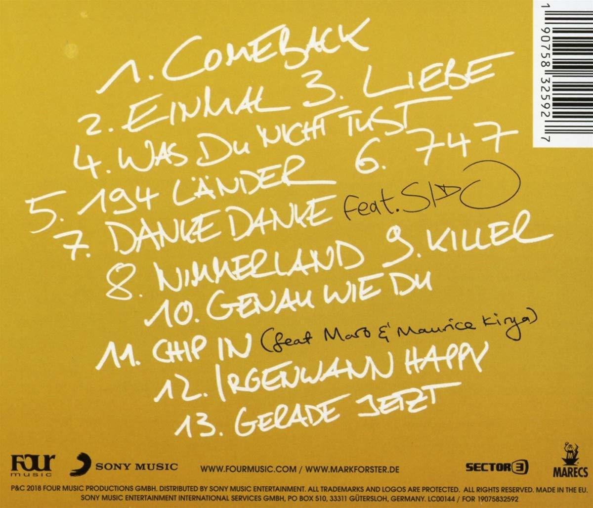 Mark Forster | Mark Forster - Liebe - (CD) Rock CDs - MediaMarkt