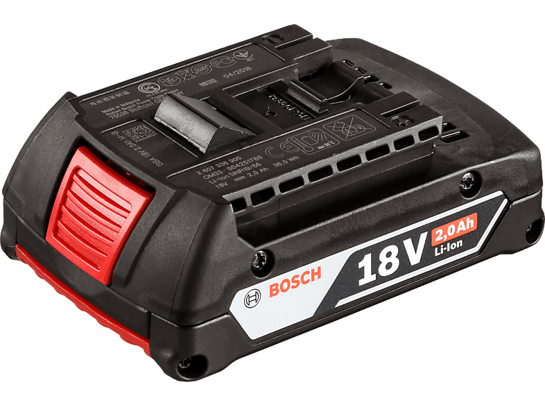 BOSCH GBA 18V 2.0Ah Lithium-Ionen-Akku, Schwarz Zubehör ...