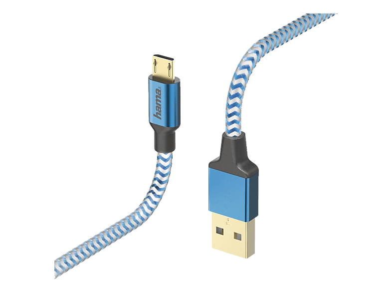 HAMA 178289 Laadkabel micro-USB 1.5m Blauw | MediaMarkt