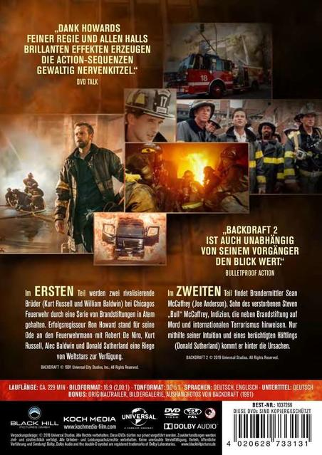 Backdraft Double Feature (2 DVDs) DVD online kaufen | MediaMarkt