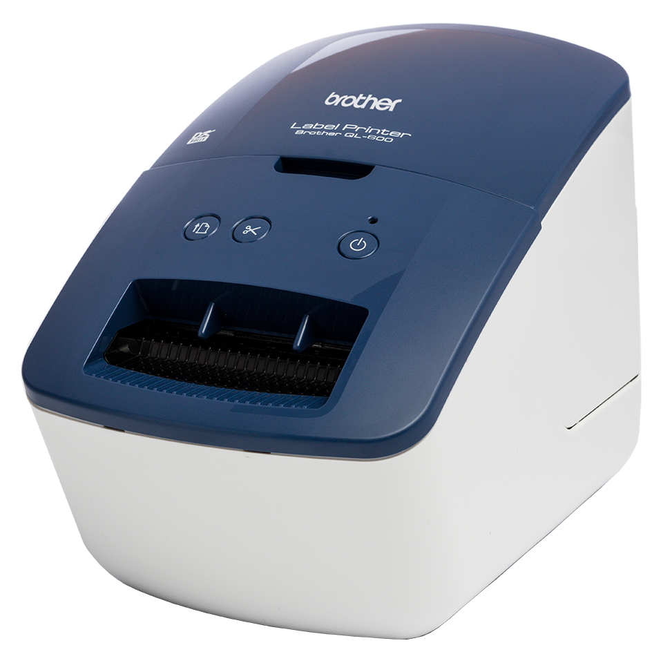 BROTHER QL-600B Etikettendrucker Blau/ Weiß Etikettendrucker kaufen ...