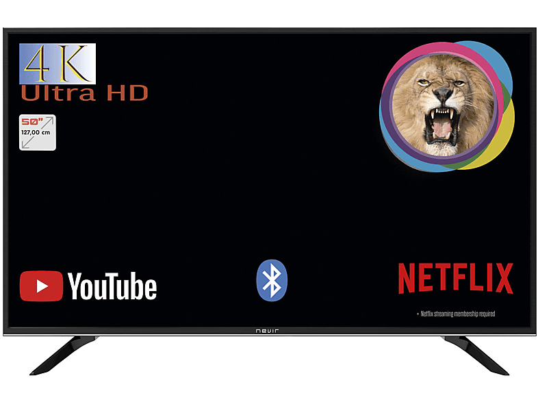 TV LED 50" | Nevir NVR-9001-504K2S-SM, Ultra HD 4K, Smart TV, Sonido 16 ...