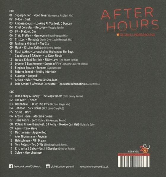 Global Underground | Global Underground - Global Underground-Afterhours ...