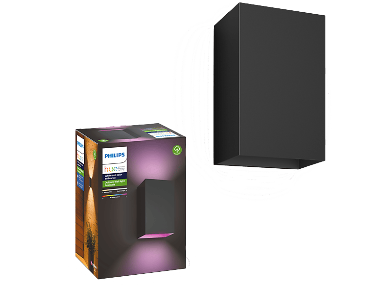 PHILIPS HUE Resonate muurlamp | wit en gekleurd licht - zwart | MediaMarkt