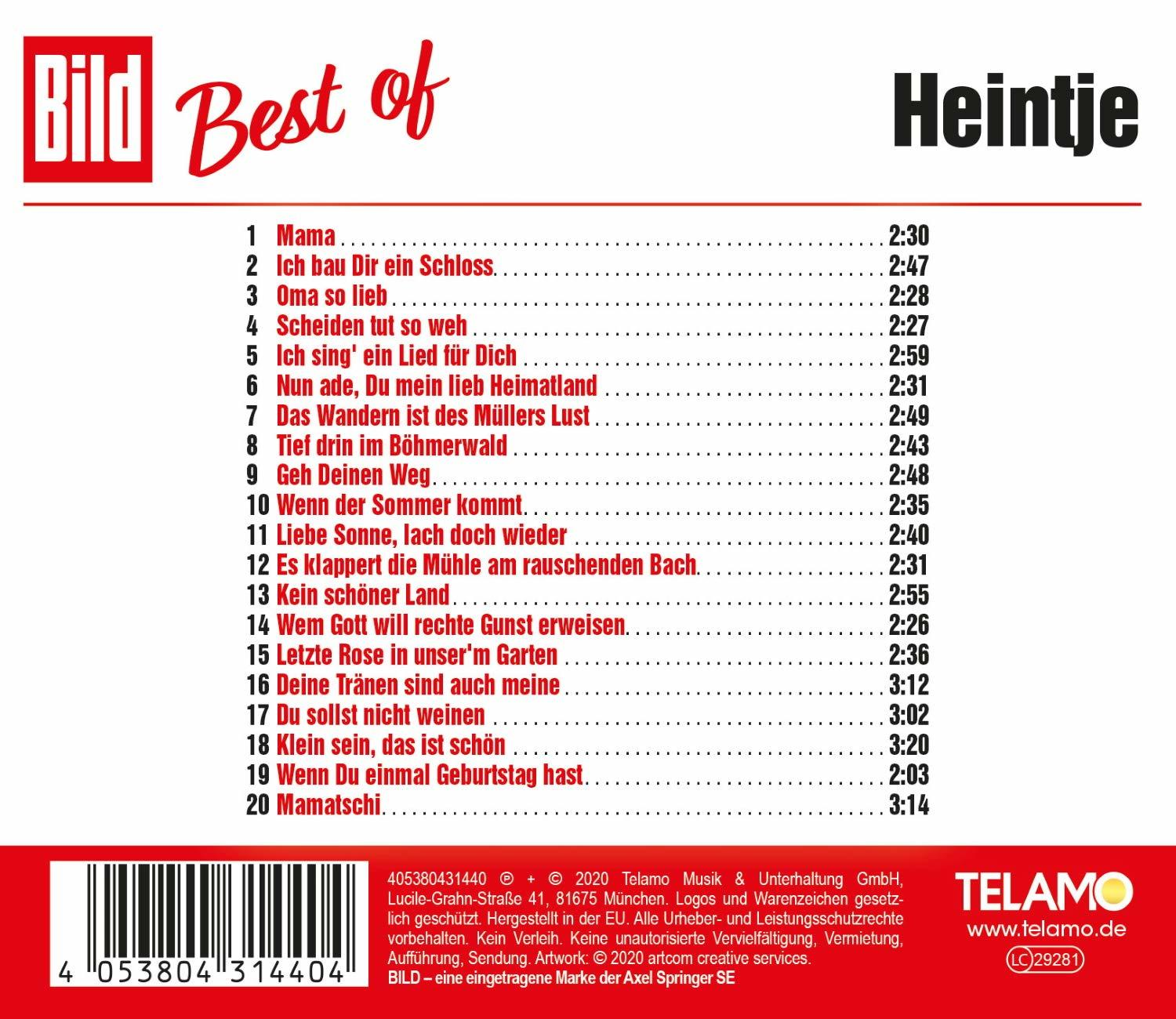 Heintje | BILD-Best of - (CD) | MediaMarkt