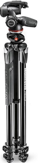 MANFROTTO Statief 3 secties + Balhoofd 3D 804 Zwart (MK290DUA3-3W)