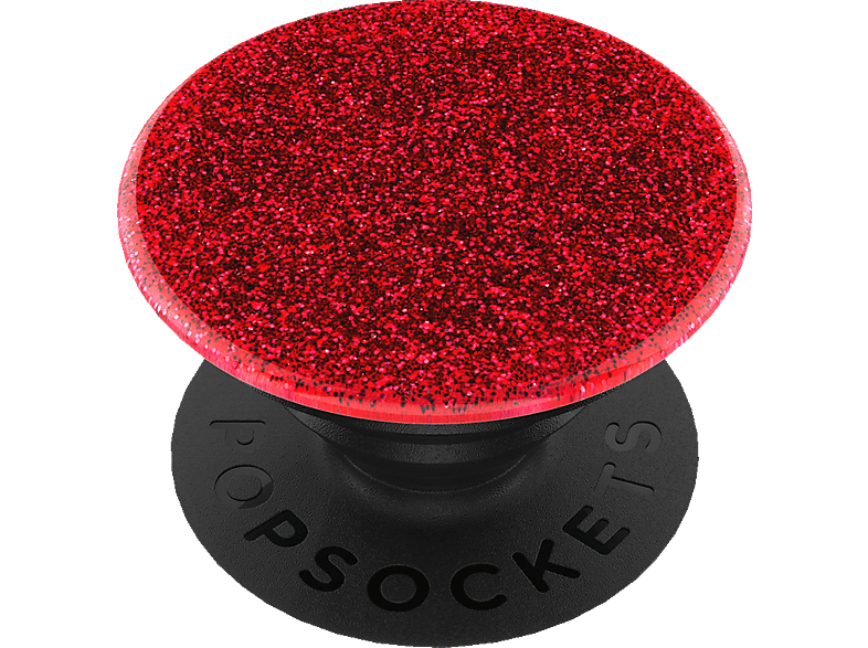 POPSOCKETS PopGrip Premium Glitter Handyhalterung, Rot Handyständer ...