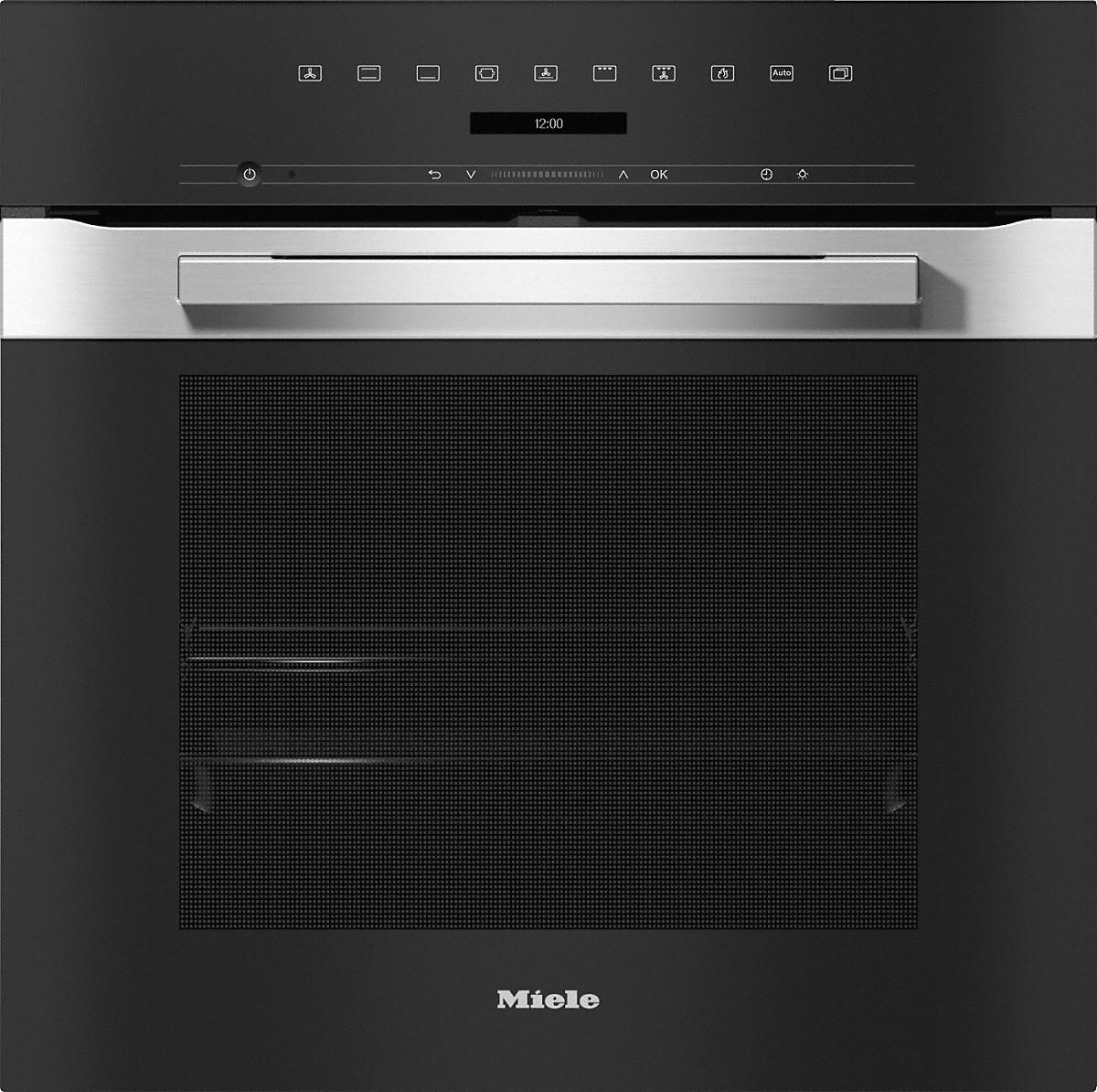 MIELE H7260BP Pyrolyse Backofen mit Pyrolyse (76 l, Obsidianschwarz ...